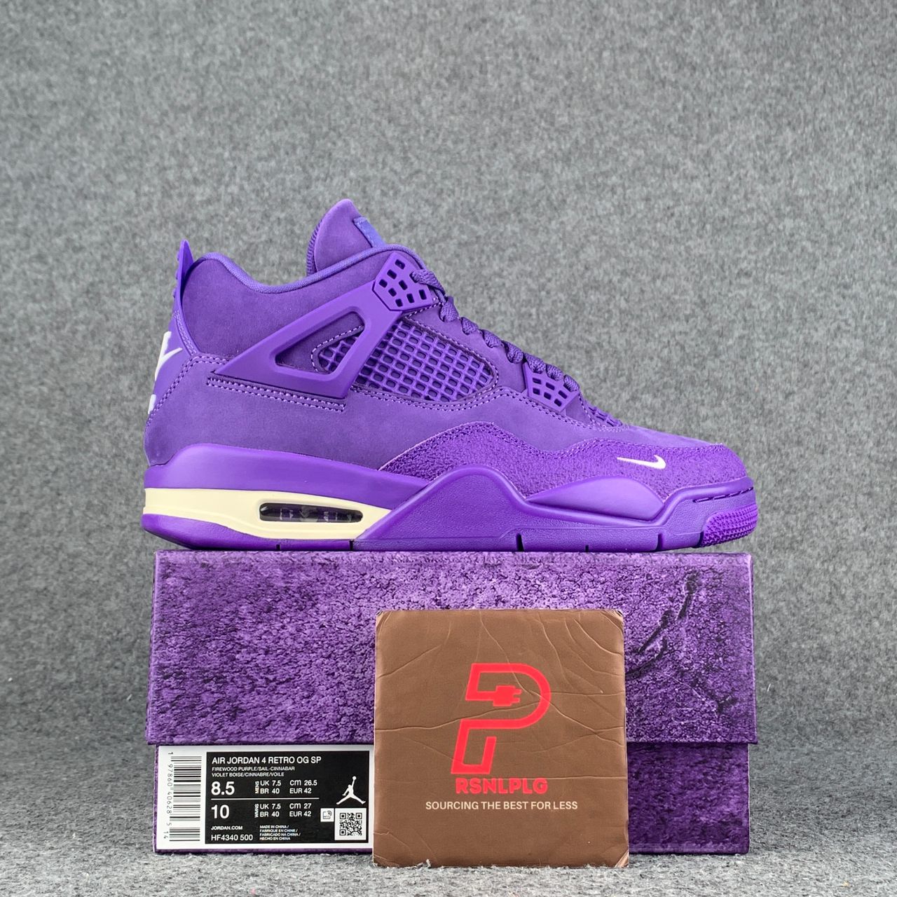 (Custom) Jordan 4 Retro OG SP Brick by Brick “Purple” – Prsnlplg