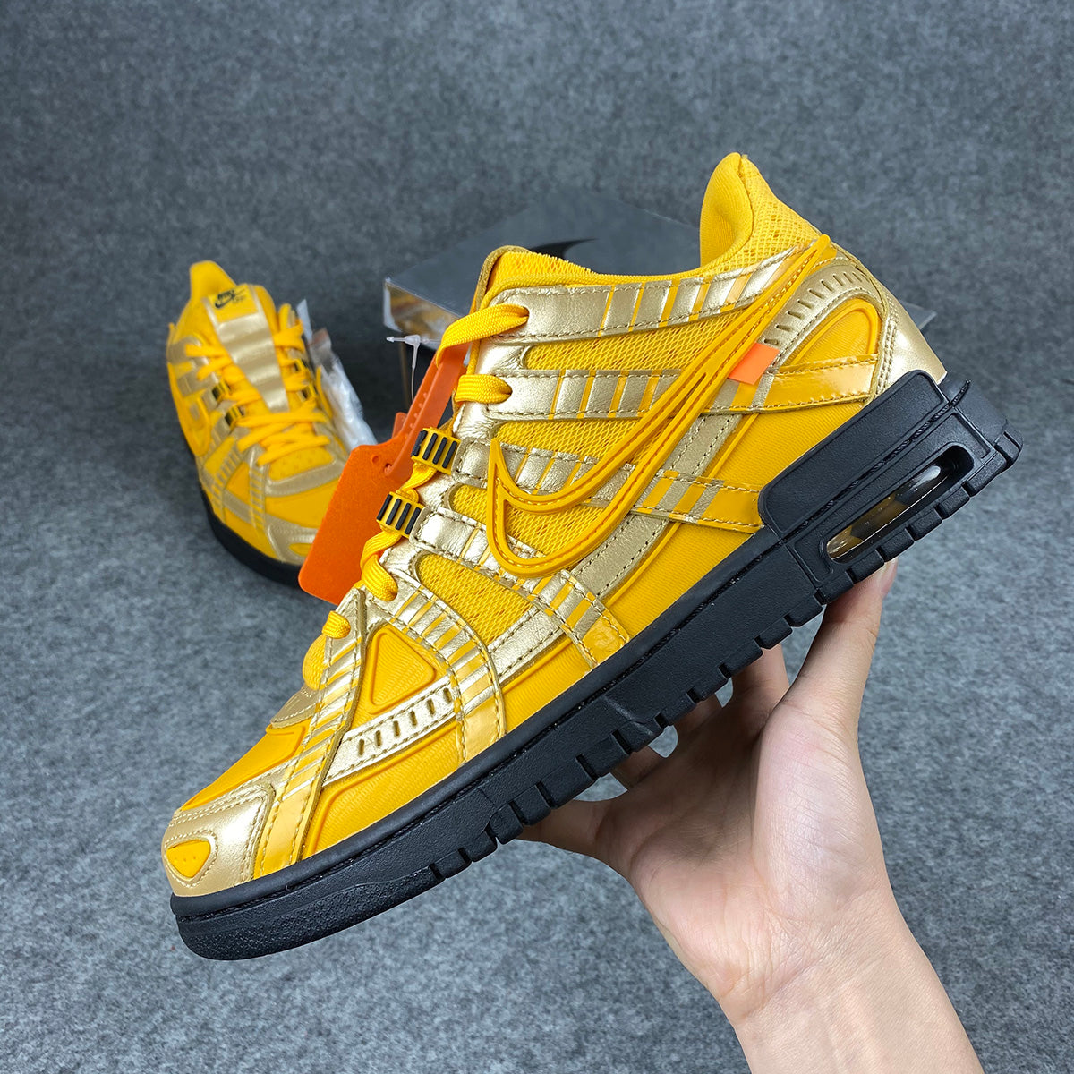 Off-White x Air Rubber Dunk 'University Gold' – Prsnlplg